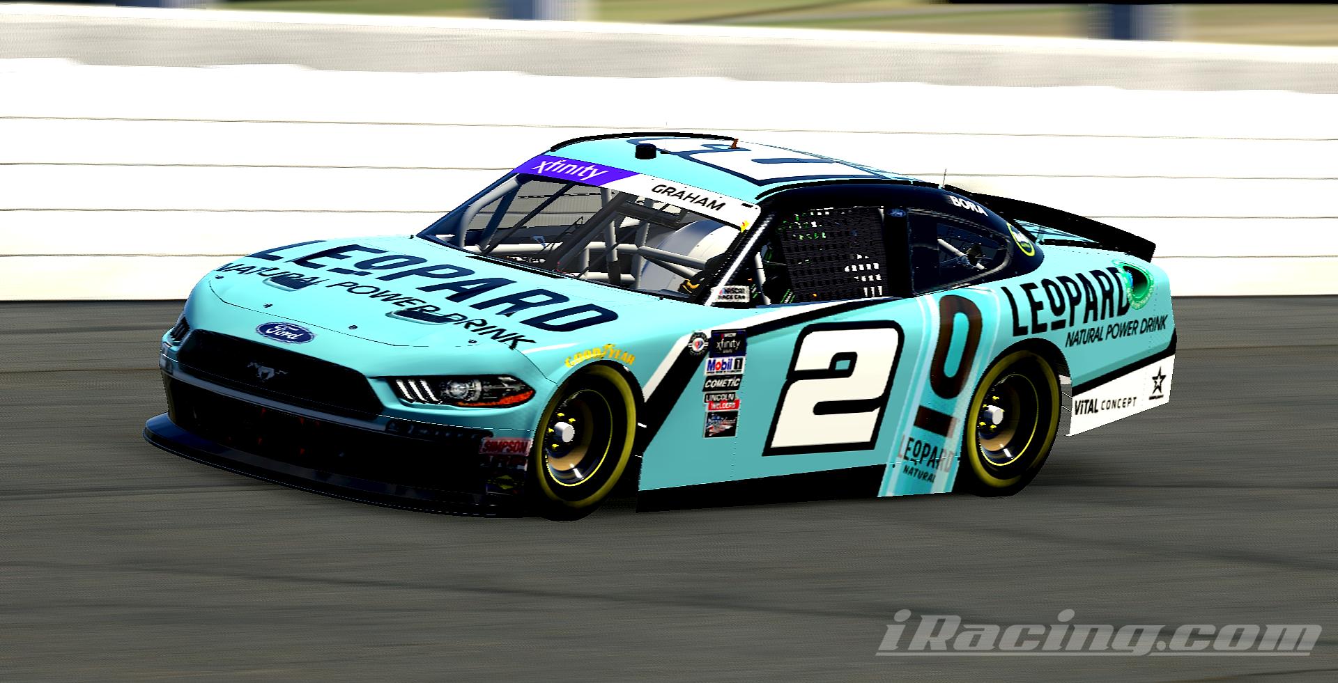 Leopard Natural Power Drink Ford Mustang by Gavin Graham2 - Trading Paints