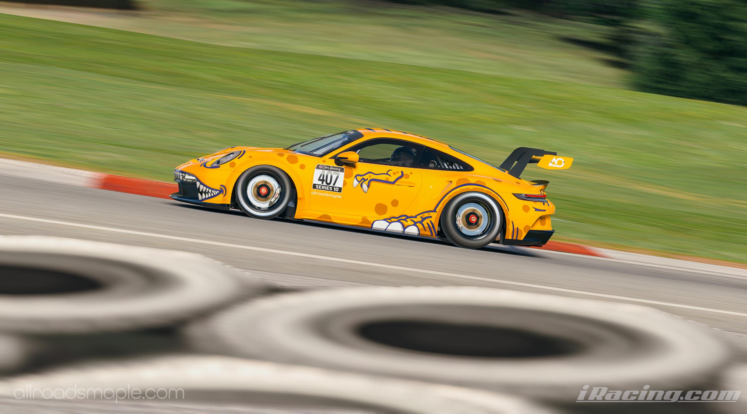 AO Racing GT3 Cup Rawr Signal Yellow by Patryk Adamczyk - Trading Paints