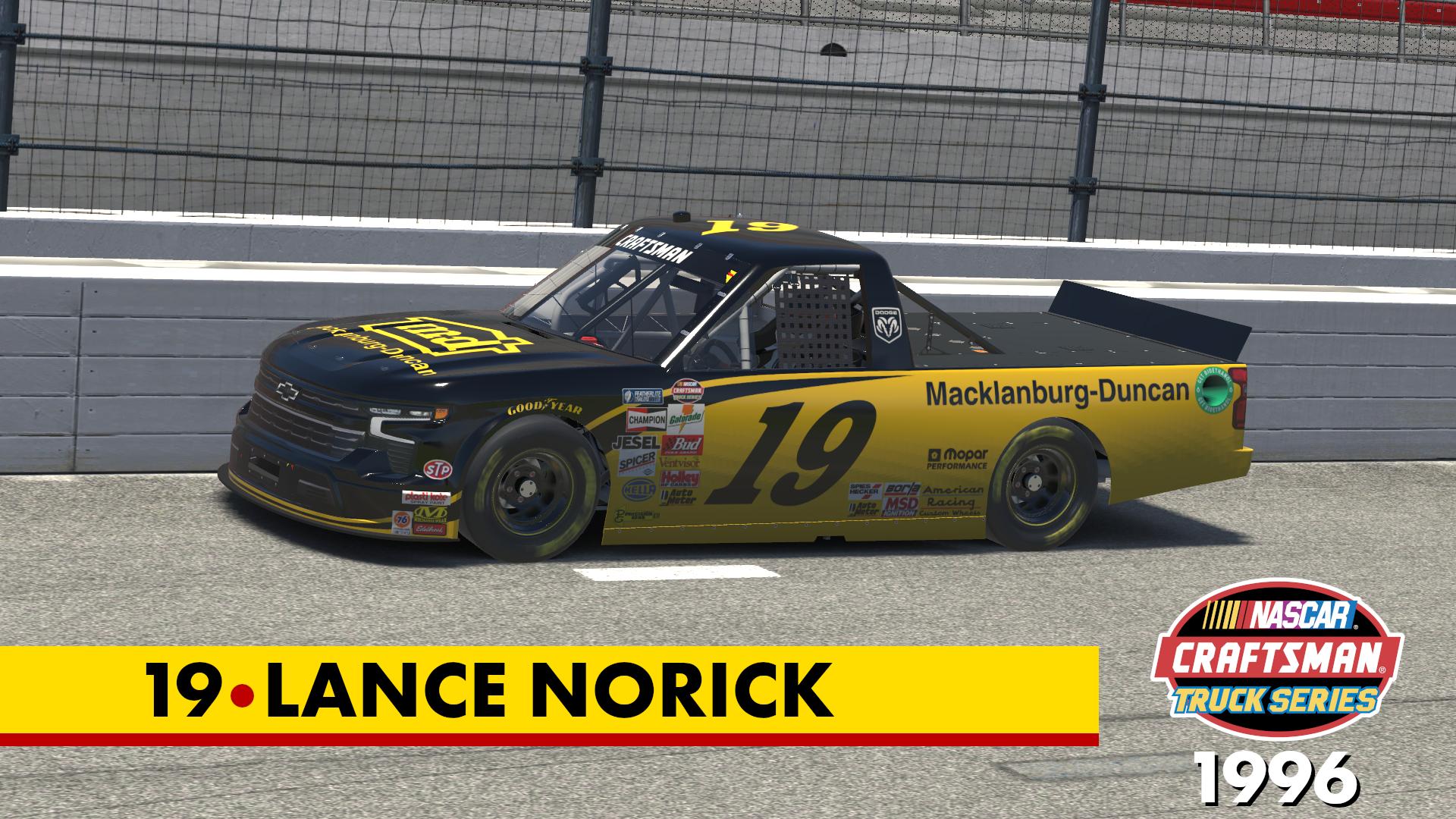 1996 Craftsman Truck Series | Lance Norick #19 by Corey Davis - Trading ...
