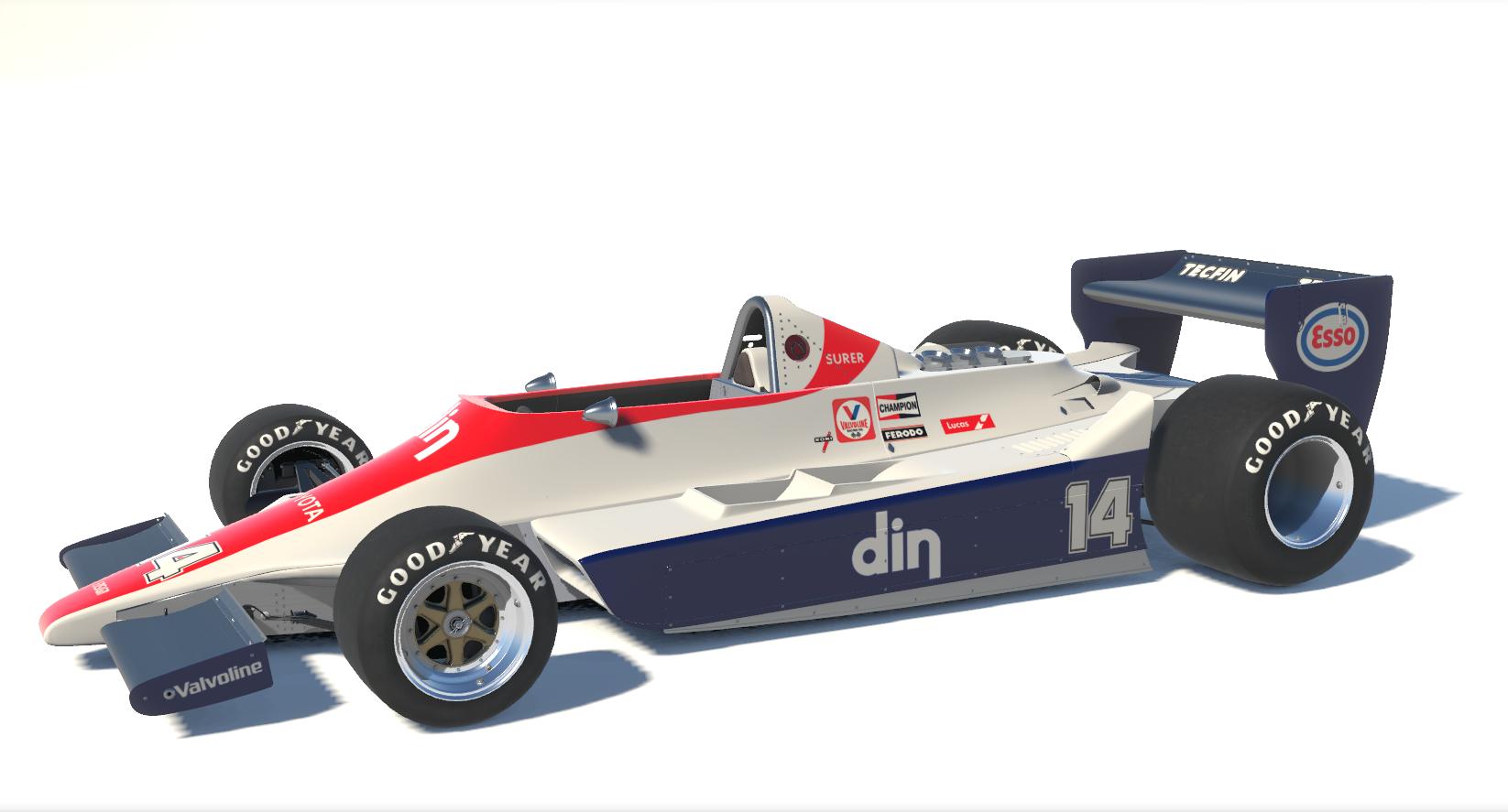 1981 Ensign Racing - din (Marc Surer) by Juanmi Costa - Trading Paints