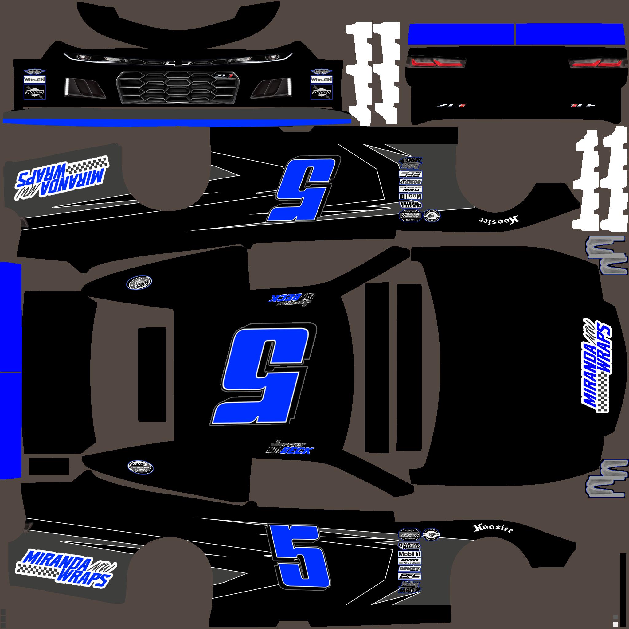 Jeffrey Beck LMSC,MIRANDA WRAPS by Truett Miranda - Trading Paints
