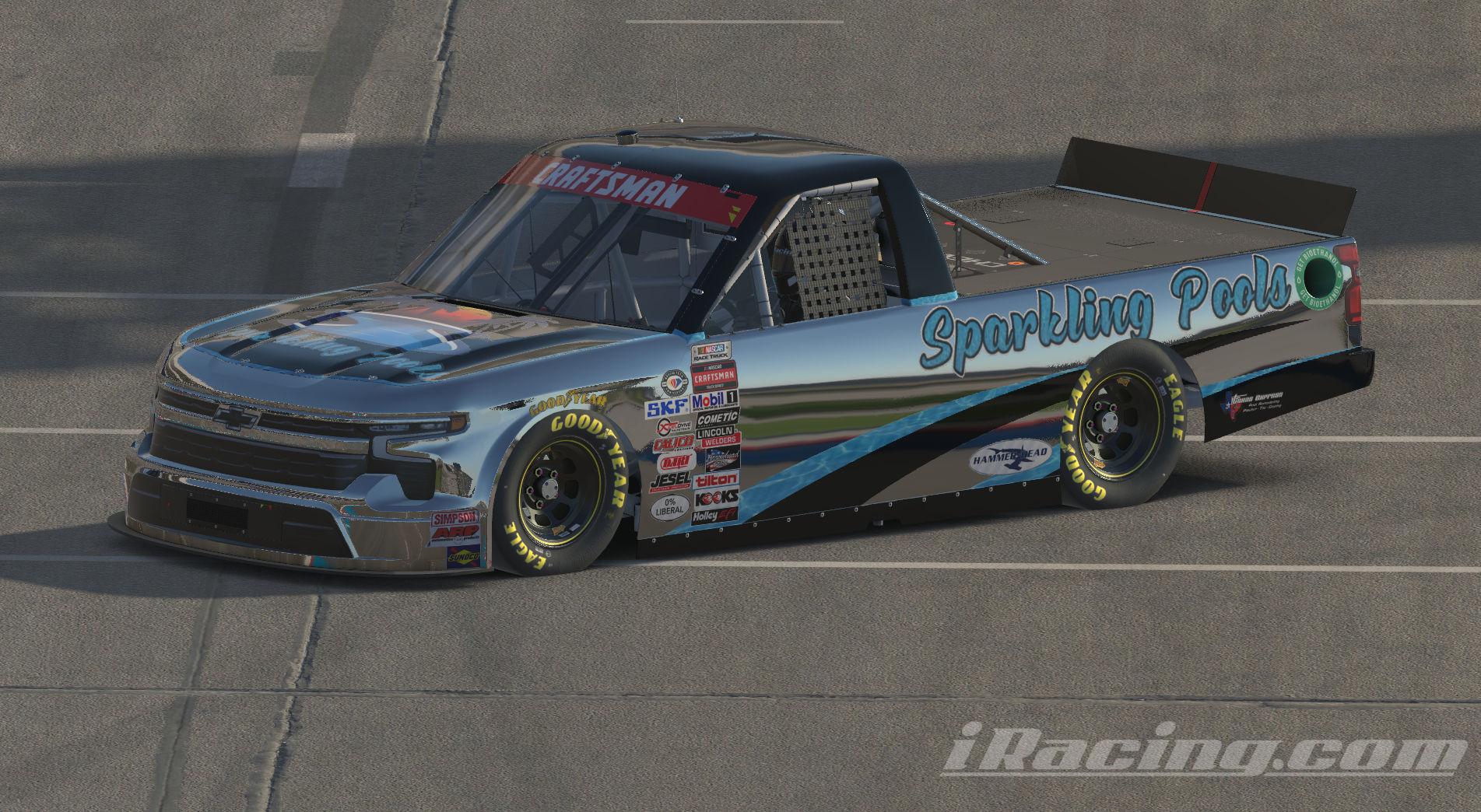 SPARKLING POOLS NASCAR CRAFTSMAN CHEVY TRUCK (NO NUMBERS) by Scott Van ...