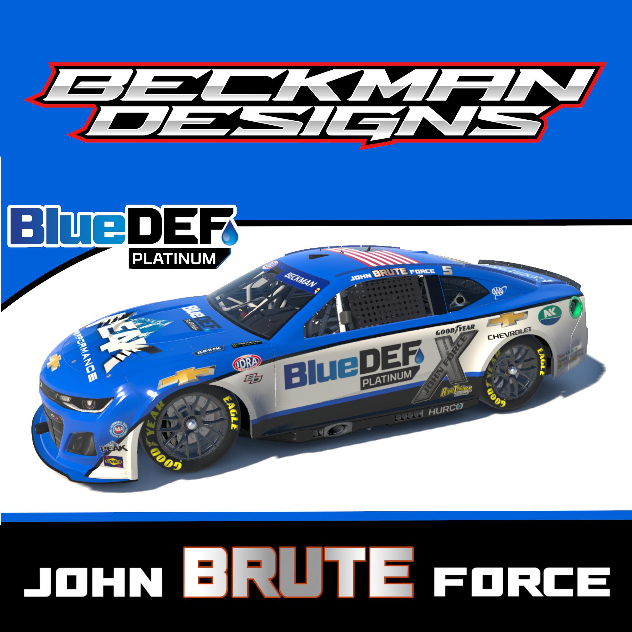 John Force 2023 BlueDef NHRA NG by Jason Beckman - Trading Paints