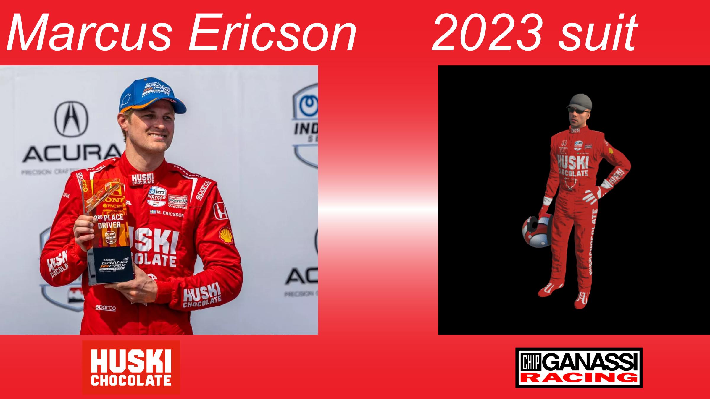 Marcus Ericson 2023 Huski Chocolate Suit by Steven Meehan - Trading Paints