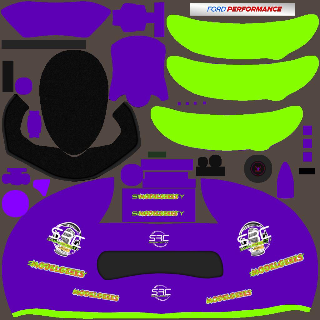 Sim Race City Helmet by JW Salyers - Trading Paints