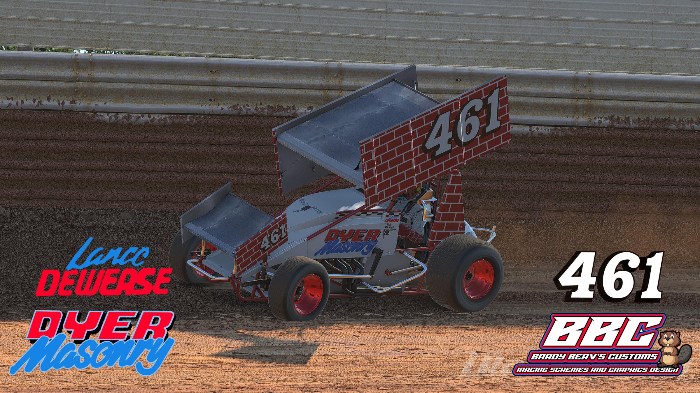 Lance Dewease 1994 Dyer Masonry 461 Sprint Car by Brady Beavers ...