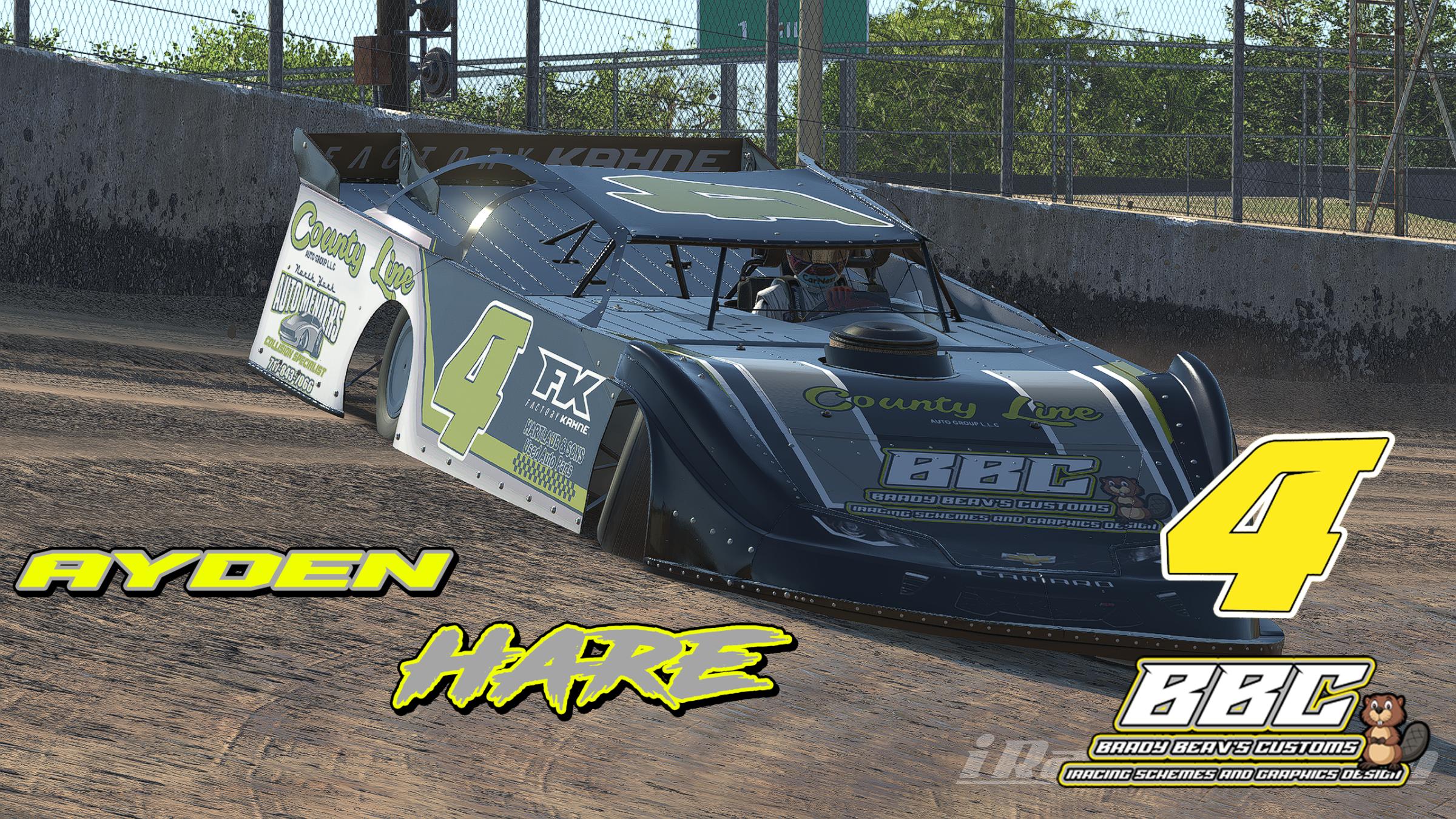 Ayden Hare Dirt Late Model by Brady Beavers - Trading Paints