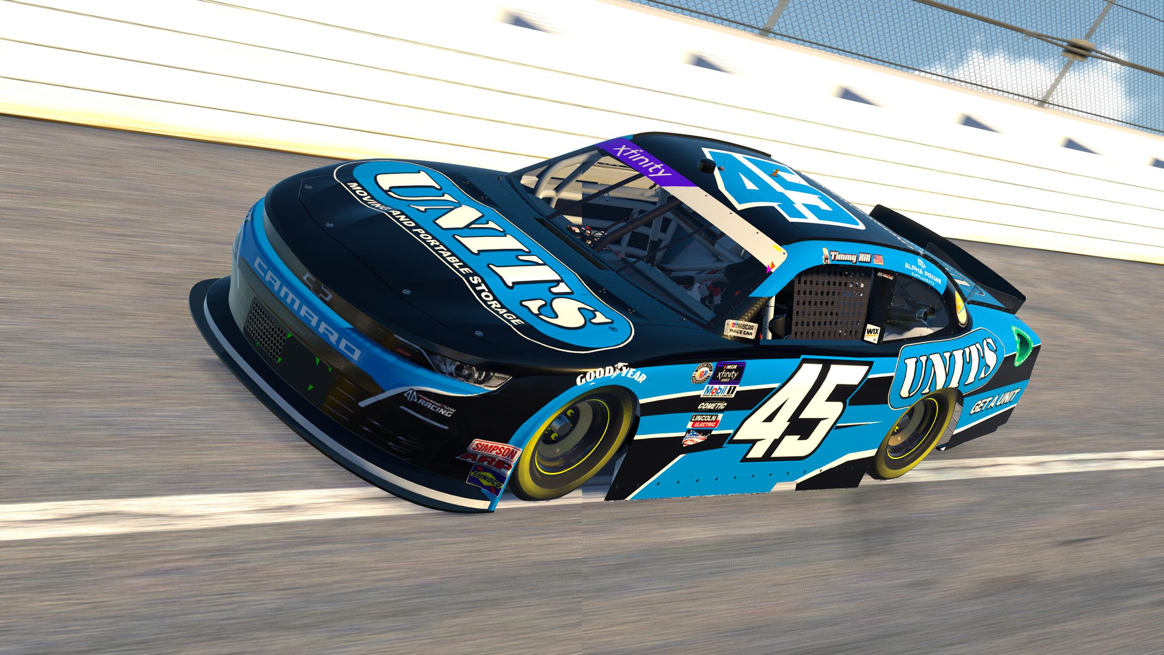 2023 Timmy Hill Alpha Prime Racing Units Storage Xfinity scheme concept ...
