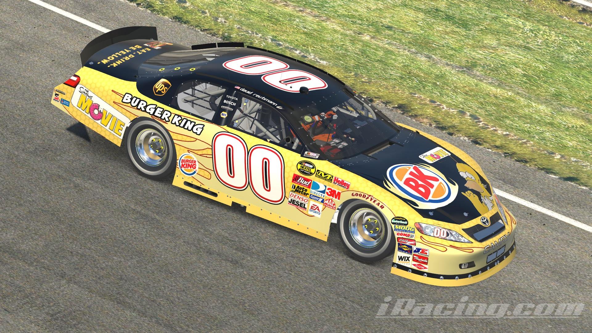 David Reutimann 2007 The Simpsons Movie/BK by Broderic Banta - Trading ...