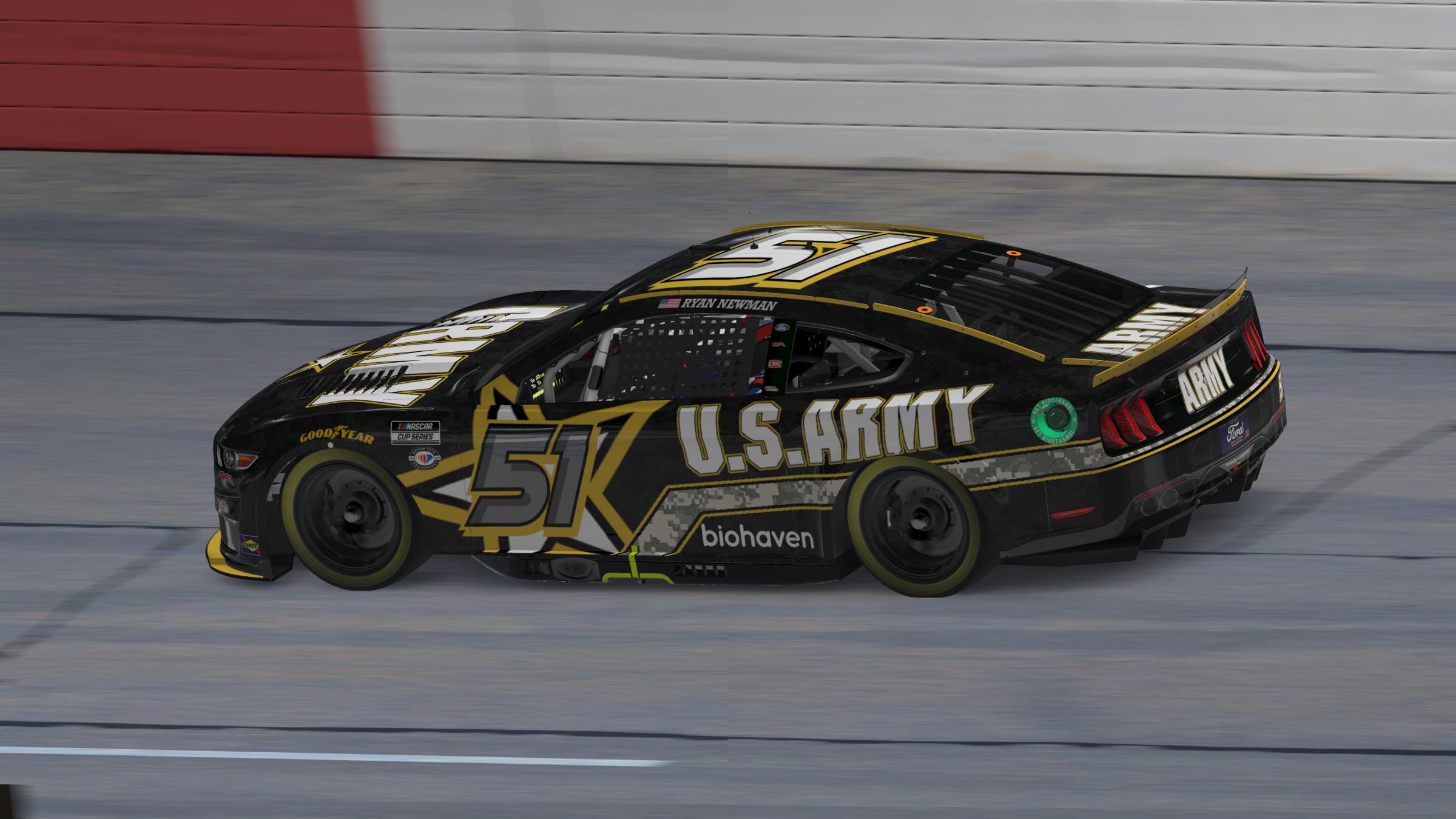 Ryan Newman U.S. Army Rick Ware Racing Concept by Jonathan Raines - Trading Paints
