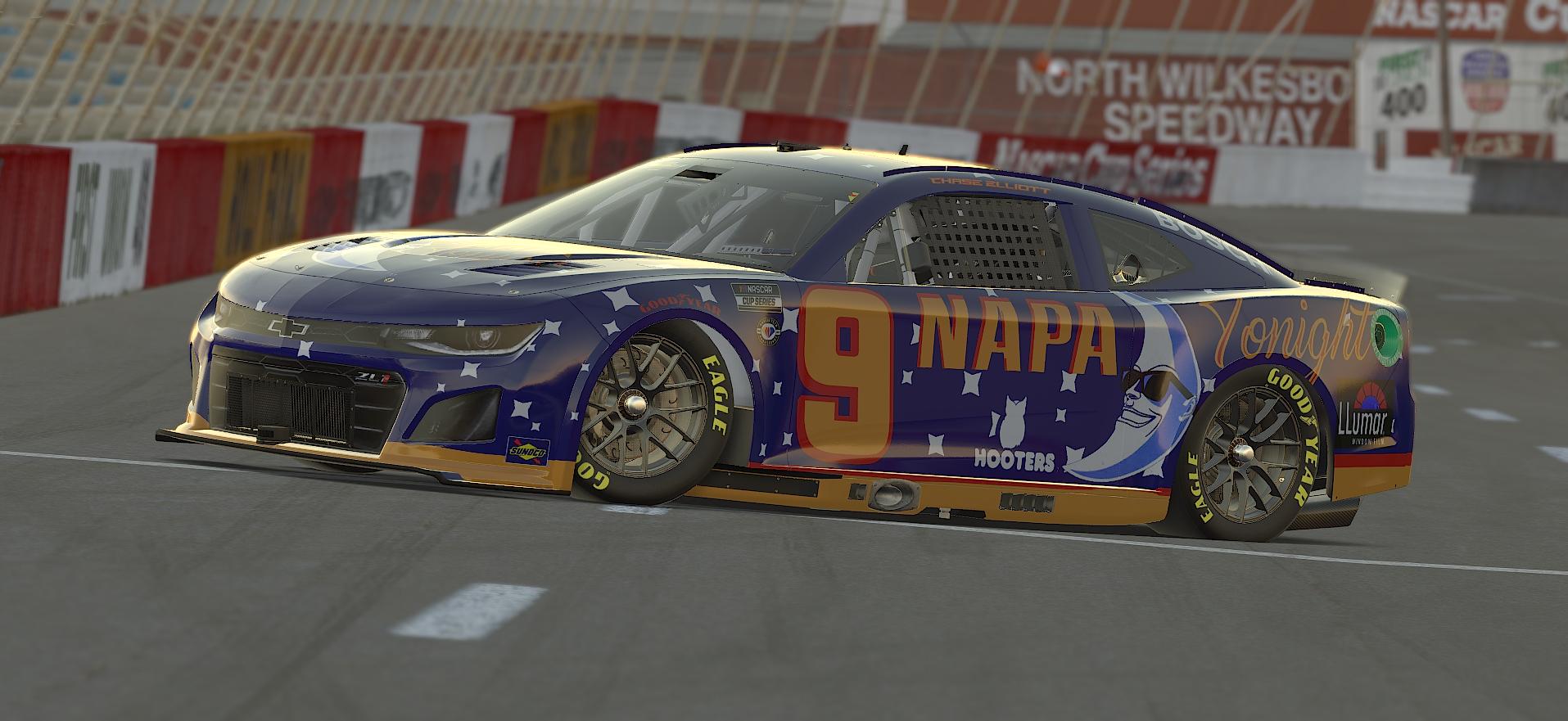 Chase Elliot "Mac Tonight" Napa Throw back. by Charlie Milner - Trading ...