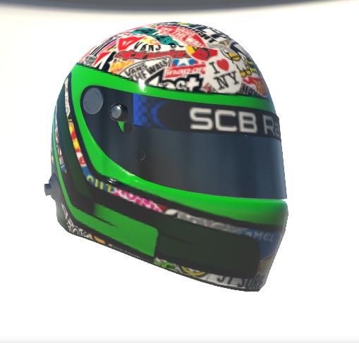 SCB Helmet sticker by Jerrit Will - Trading Paints