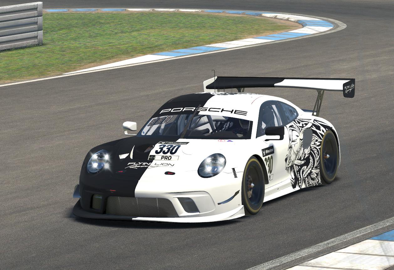 Flyin Lion Racing - Black and White by Jochem Bakker - Trading Paints