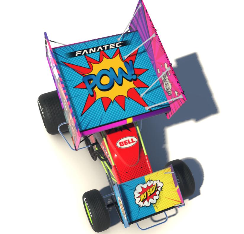 Dirt Sprint Comic car by Clifton Channell - Trading Paints