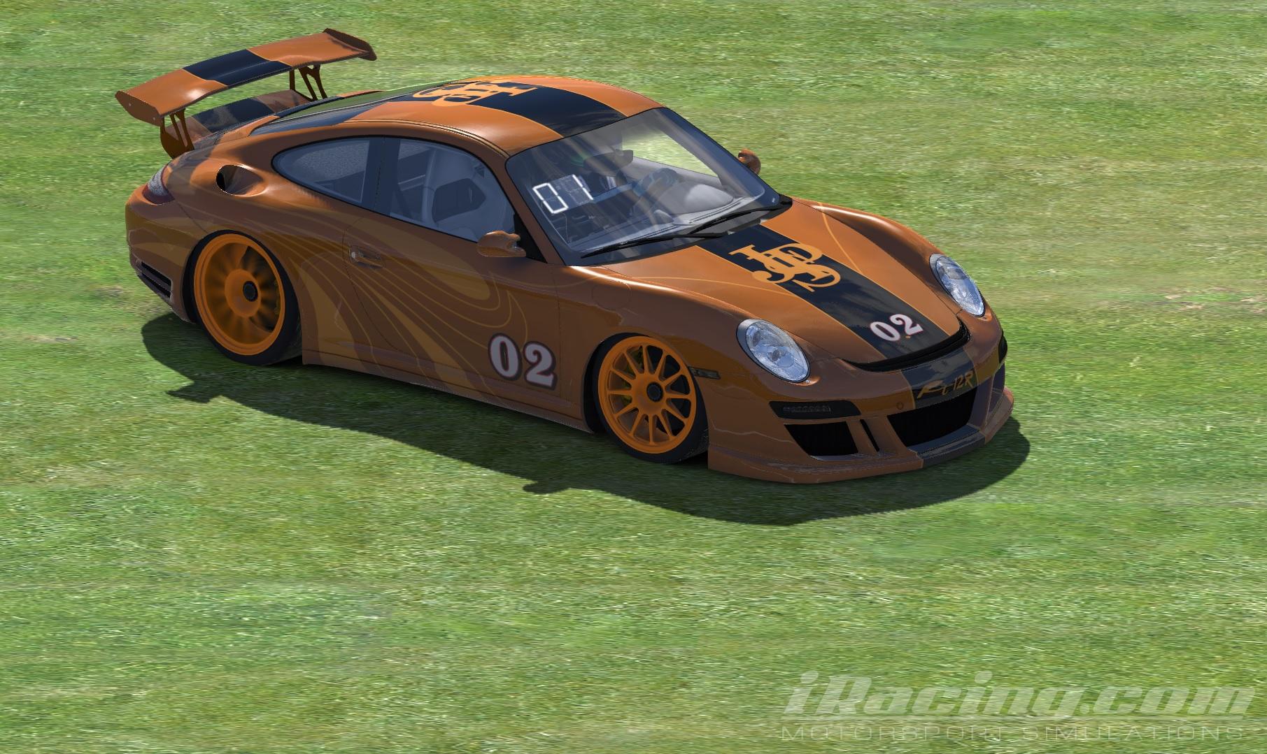 Ruf RT12R Gold Black stripe by Chris Bull - Trading Paints