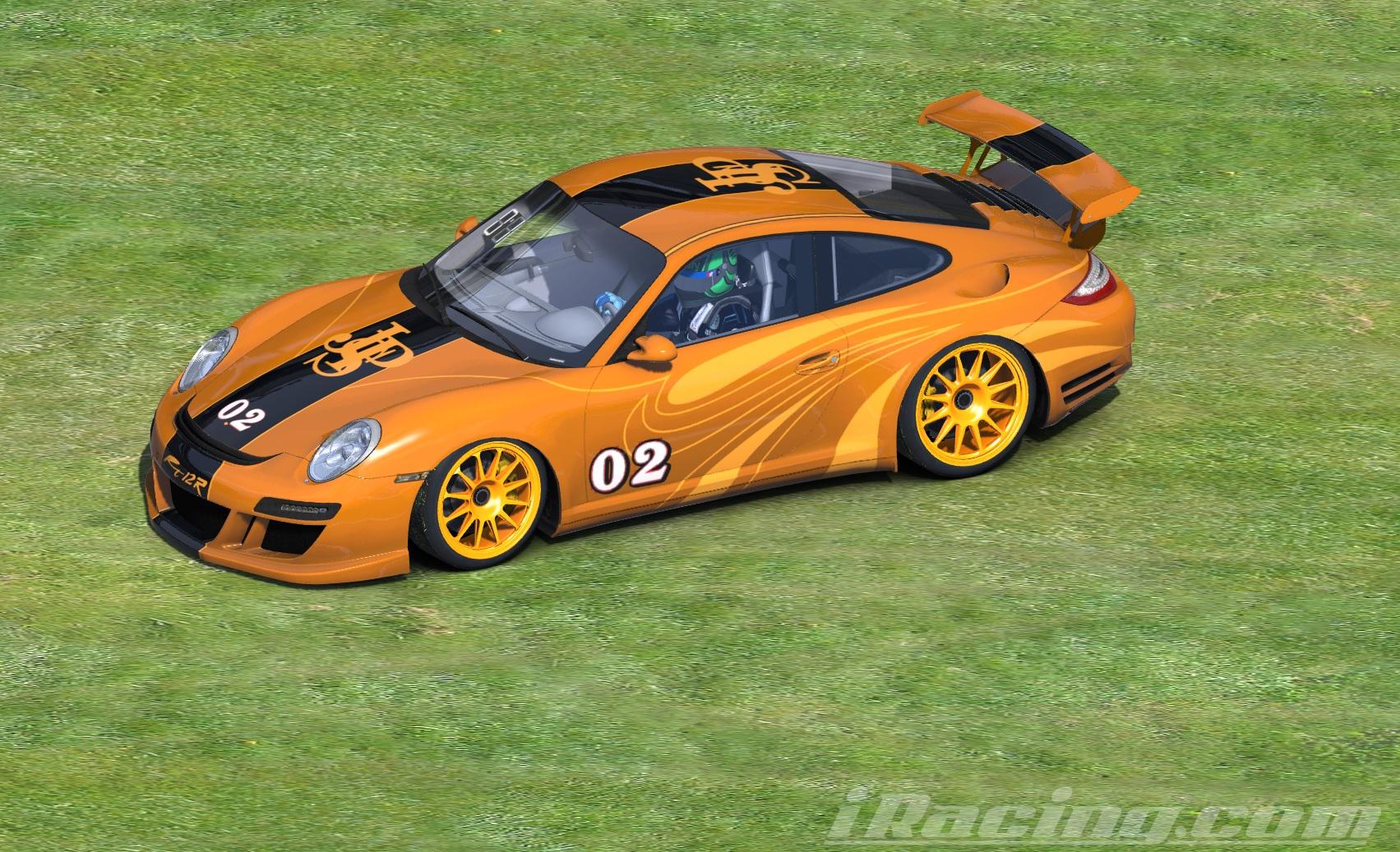 Ruf RT12R Gold Black stripe by Chris Bull - Trading Paints