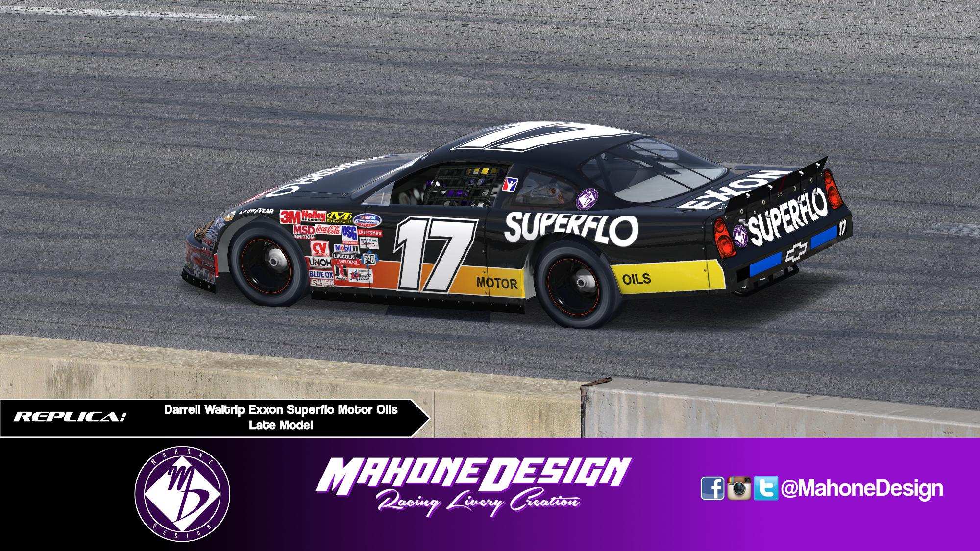 Darrell Waltrip 1989 Superflo Late Model by Anthony Mahone - Trading Paints