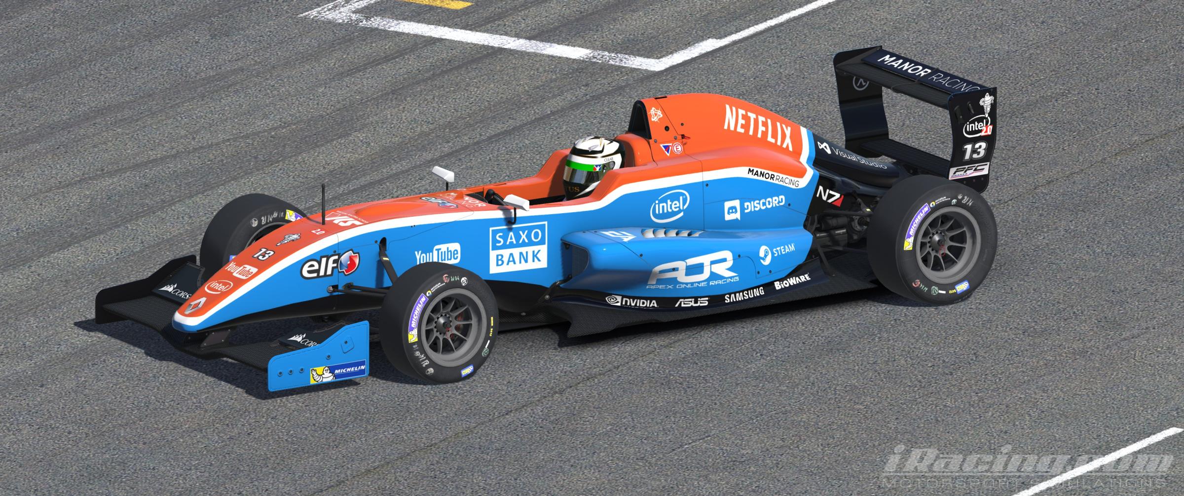 Manor Racing F1 (with decals) by Søren Kruse - Trading Paints
