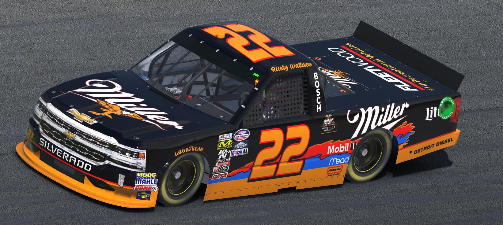 Rusty Wallace Throwback by Paul D Johnson - Trading Paints