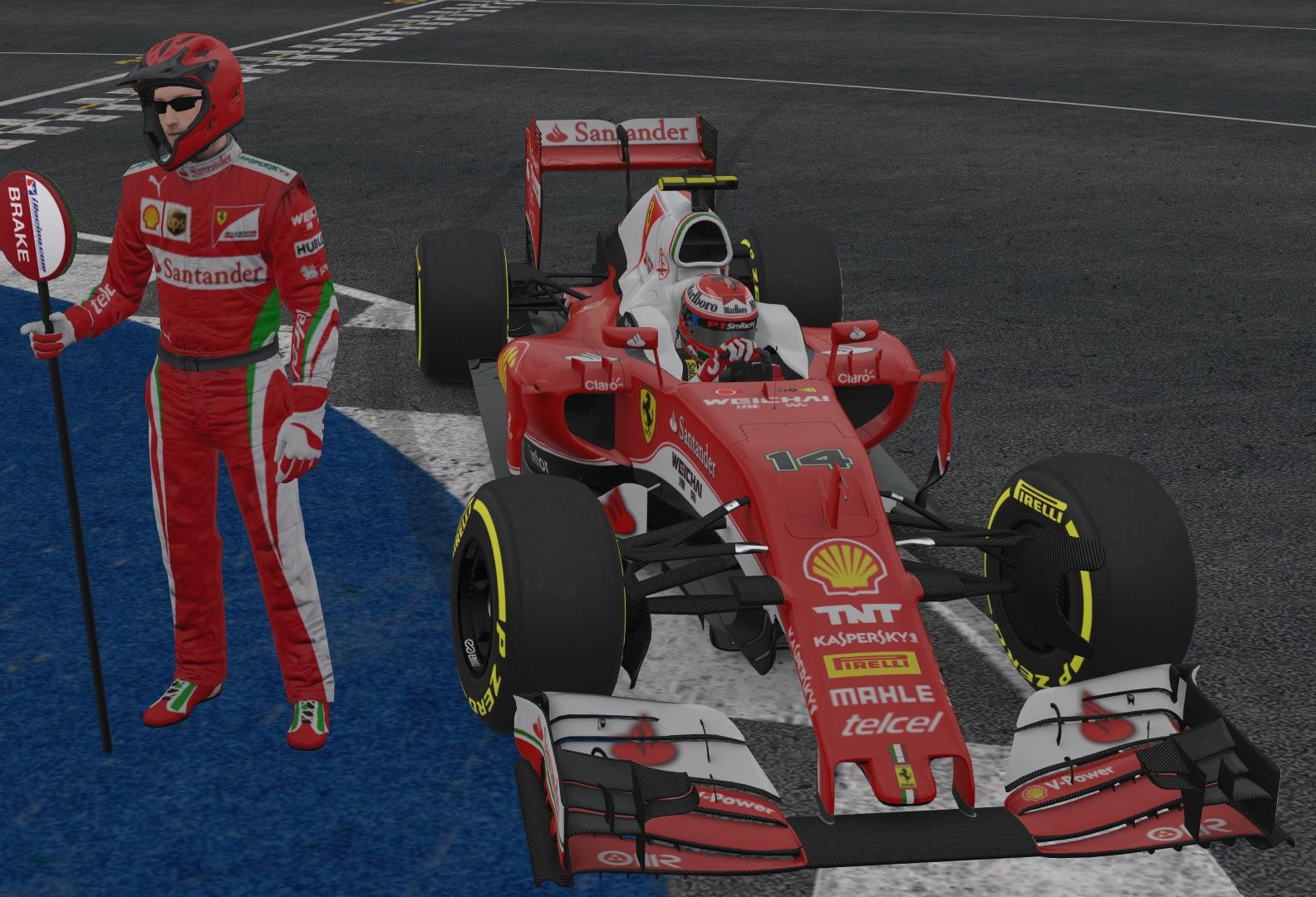 2016 Ferrari F1 Drivers suit by John Paquin - Trading Paints