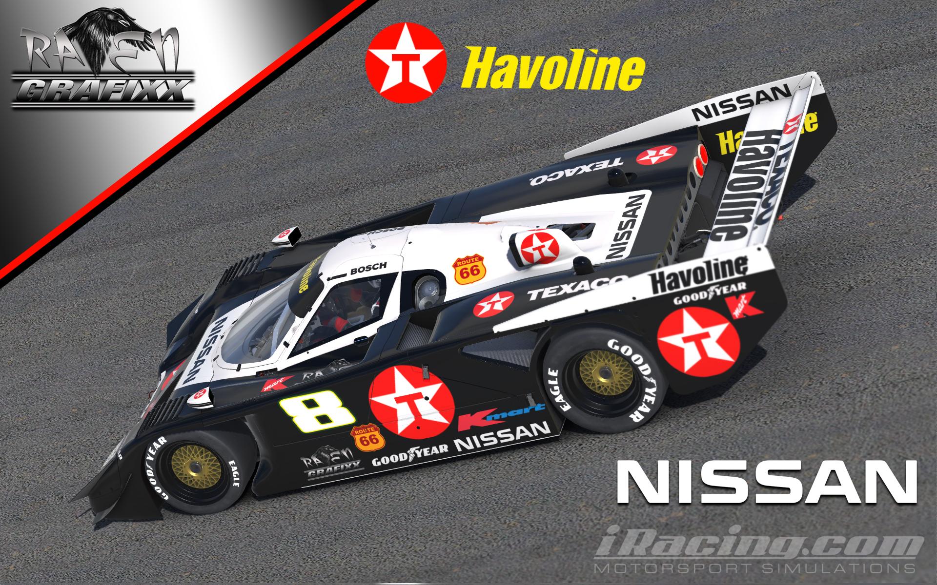 Texaco Nissan GTP ZXT by Doyle Lowrance - Trading Paints