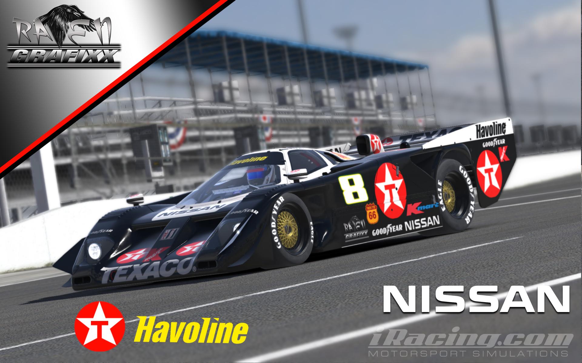 Texaco Nissan GTP ZXT by Doyle Lowrance - Trading Paints
