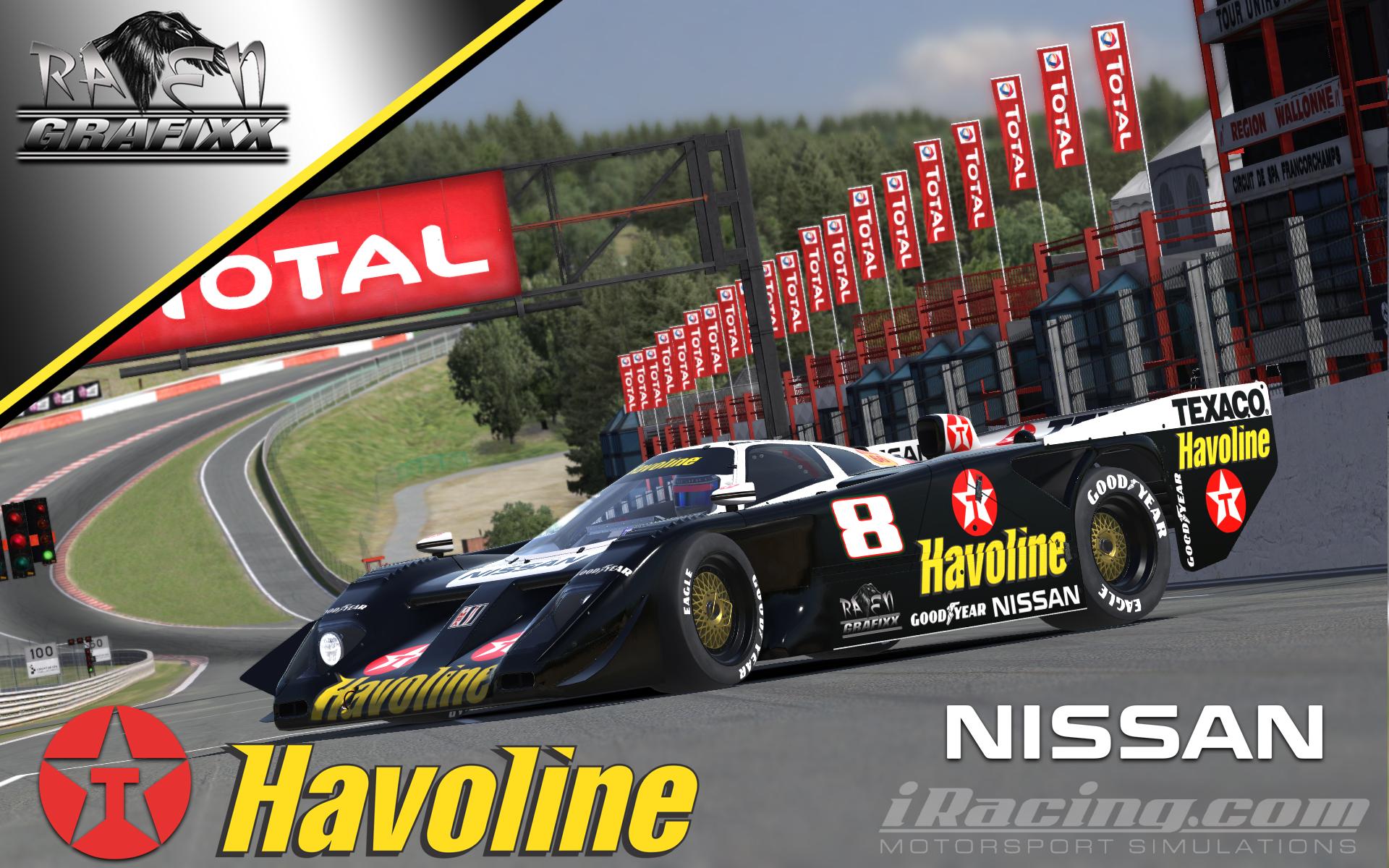 Havoline Nissan GTP ZXT by Doyle Lowrance - Trading Paints