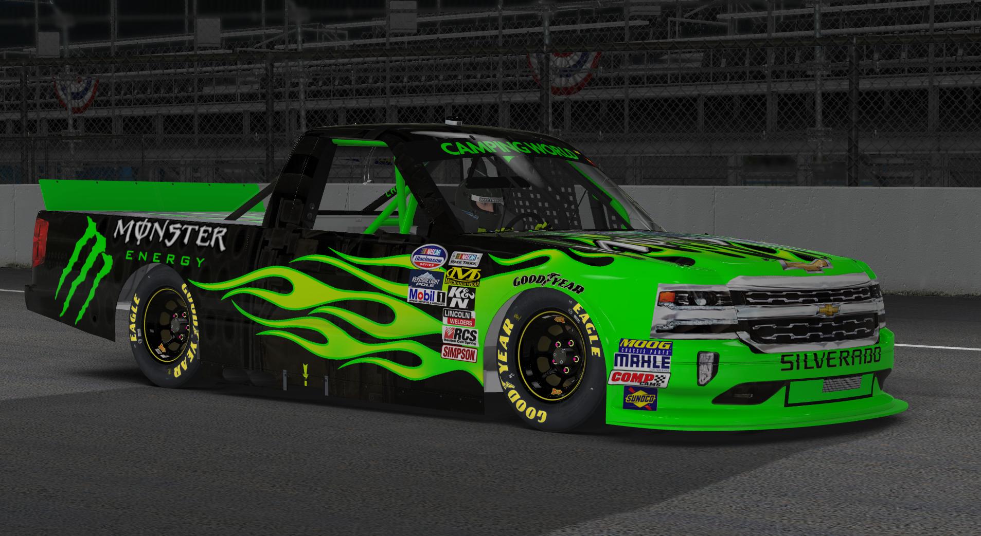 Flames - Monster Energy Drink Chevrolet Silverado by Jason M Stewart ...