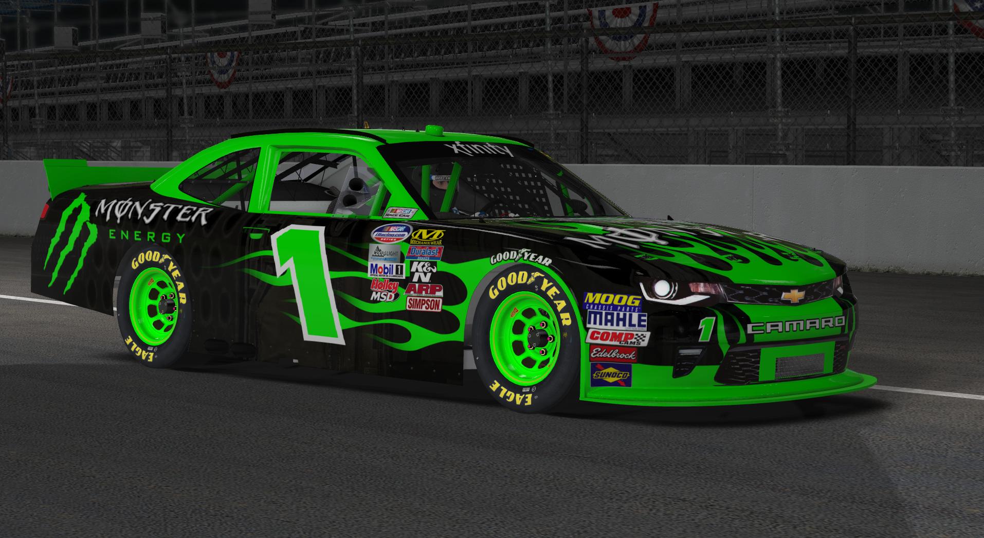 Flames - Monster Energy Drink Chevrolet Camaro by Jason M Stewart ...