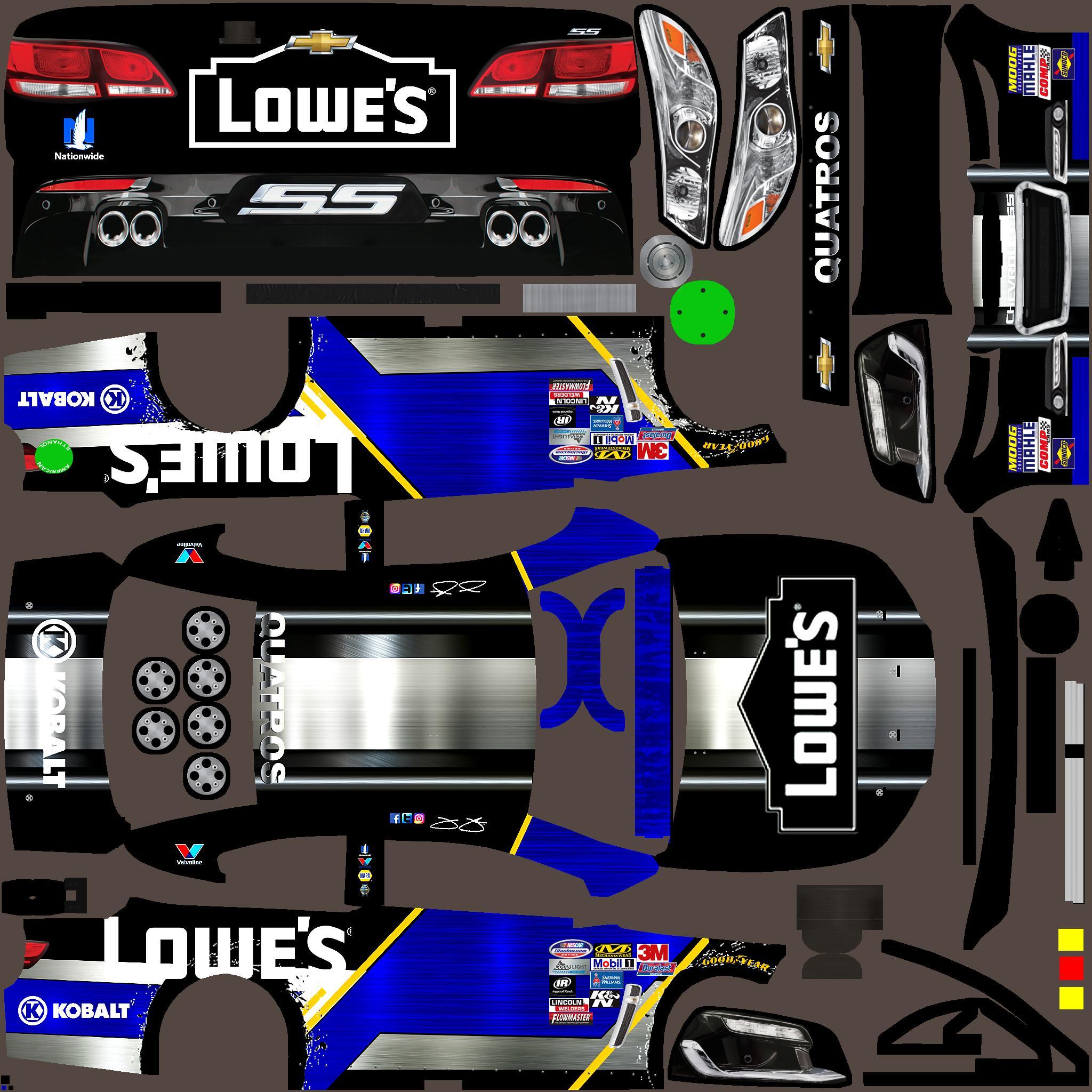 Lowes Chevy SS Custom Paint Scheme 2017 by Jose M. - Trading Paints