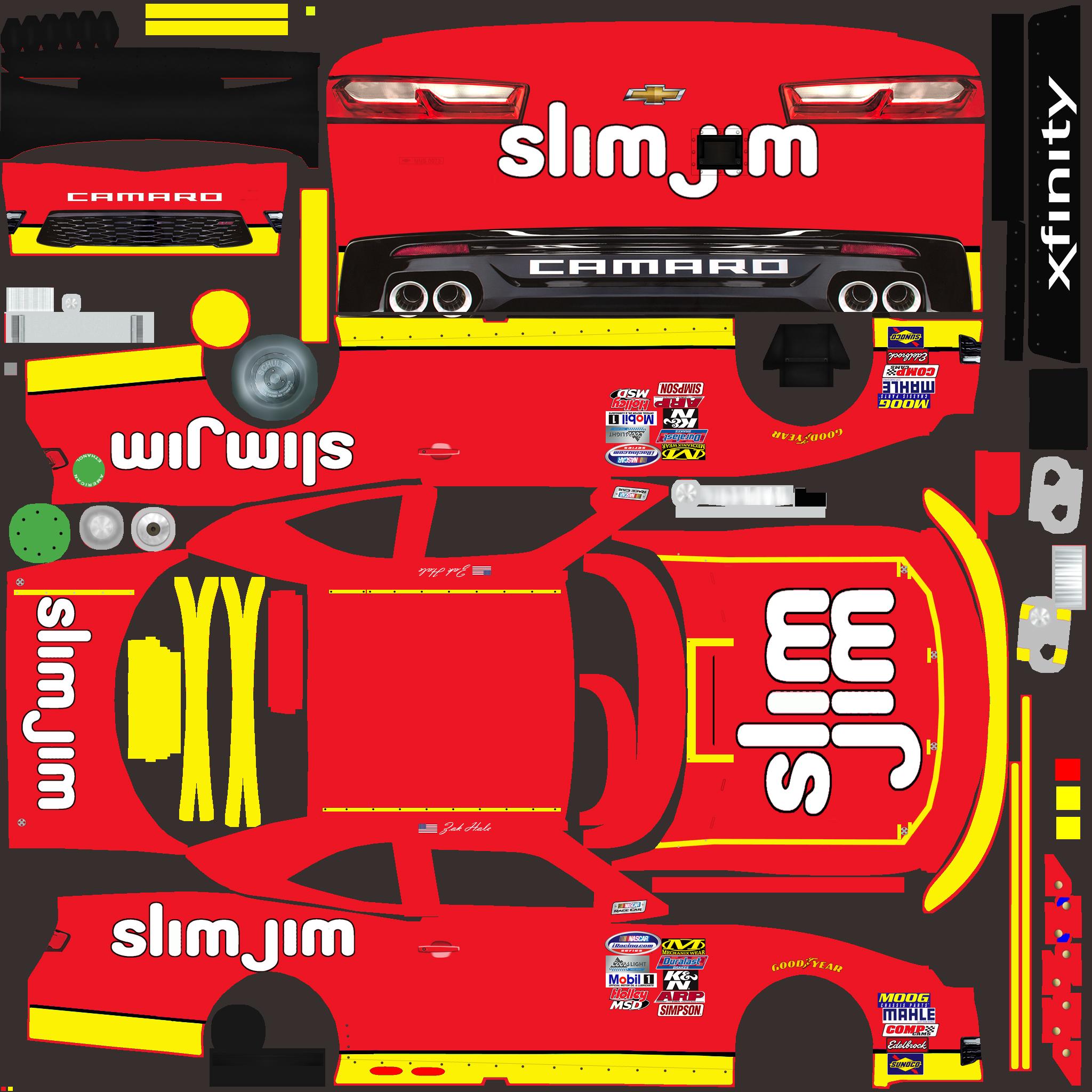 Xfinity Camaro by Zachary Hale - Trading Paints