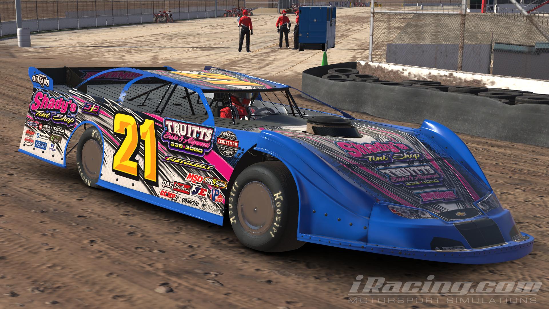 car 71245 X2 blue late model blank by Jerry Hockett - Trading Paints